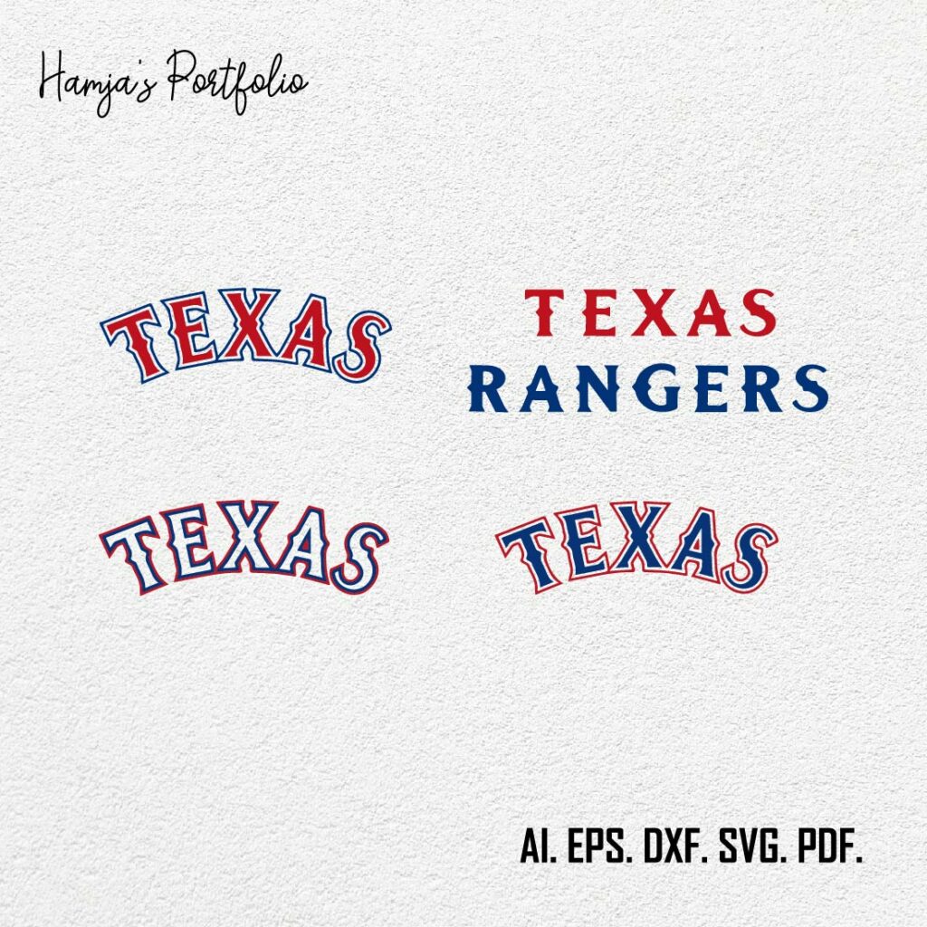 Texas Rangers Logo SVG Design - MasterBundles
