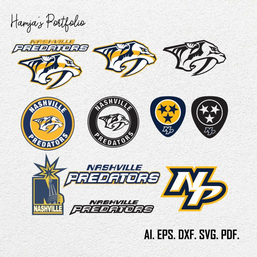 Nashville Predators Hockey Logo Svg Vector Design – MasterBundles