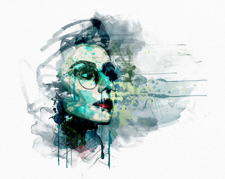 Mixed Media Art Drawing Photo Effect - MasterBundles