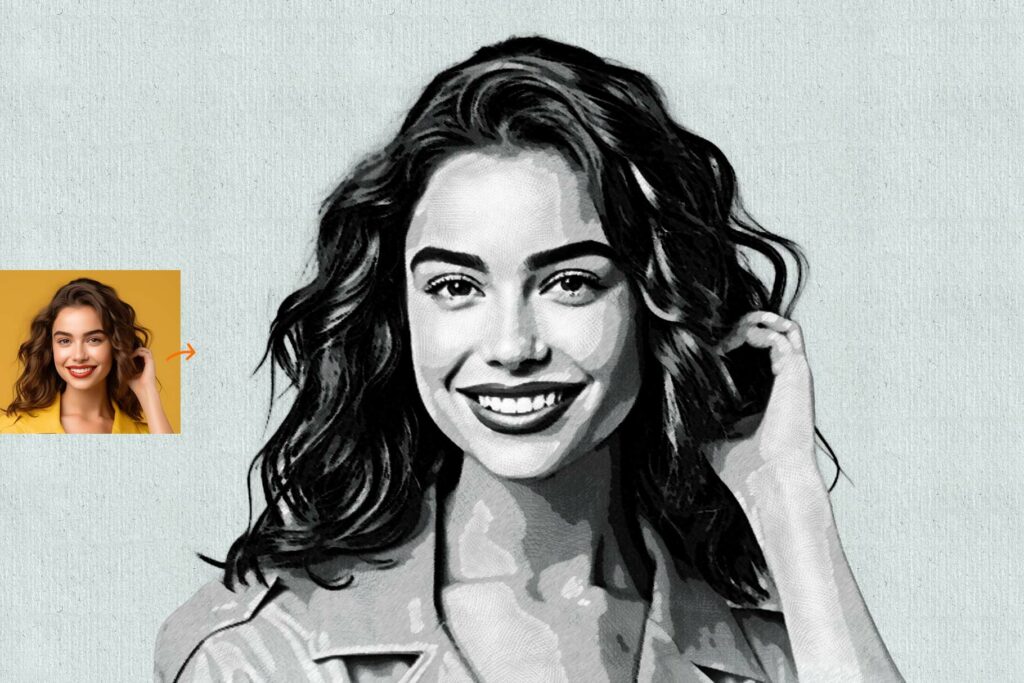 Poster Sketch Photoshop Action - MasterBundles