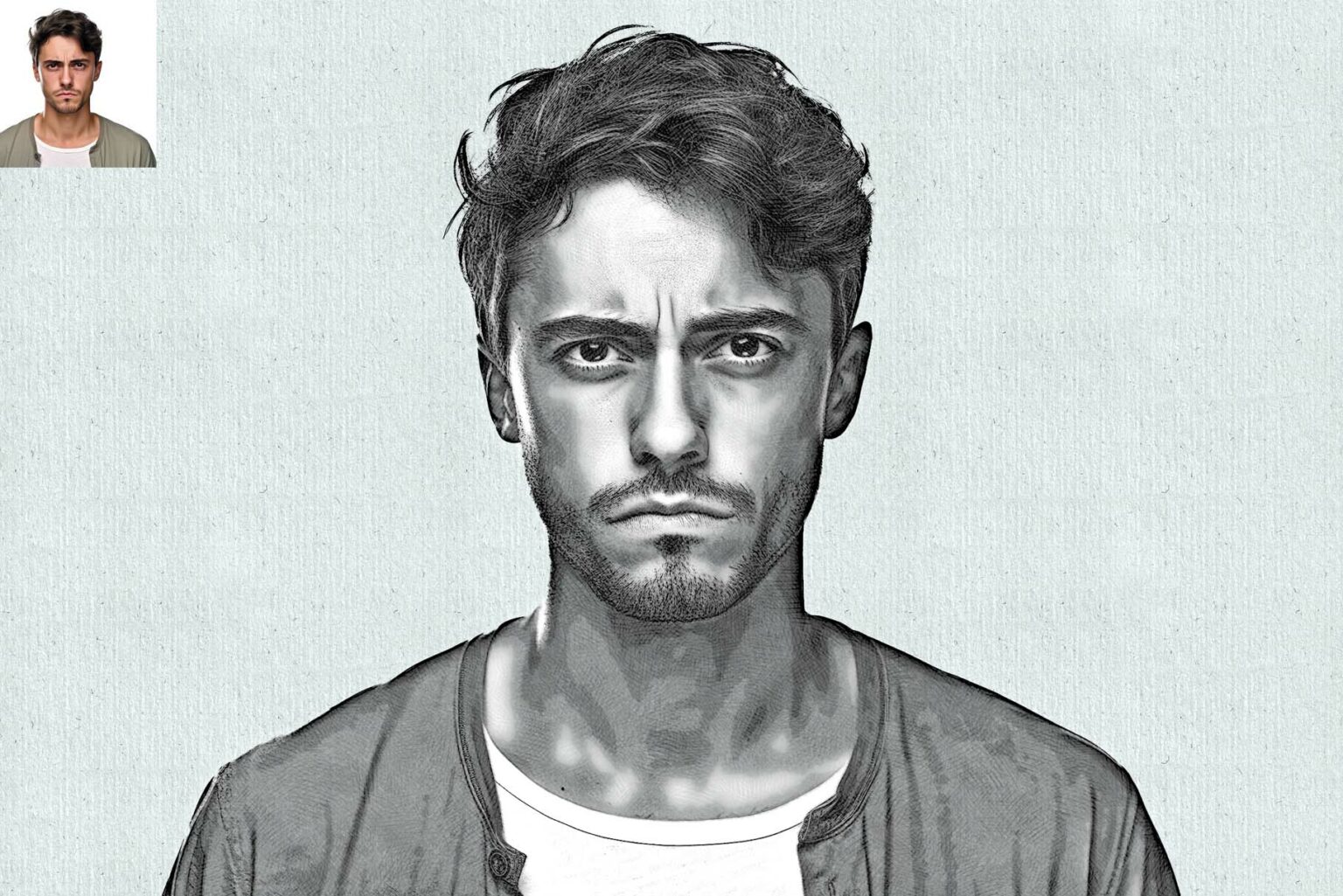 Poster Sketch Photoshop Action - MasterBundles