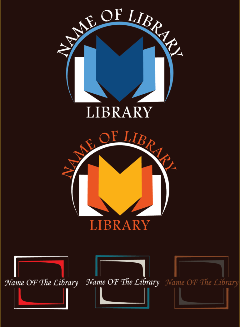 Library logo/creative library logo - MasterBundles