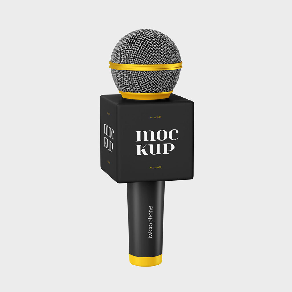 Microphone Mockup Set - MasterBundles