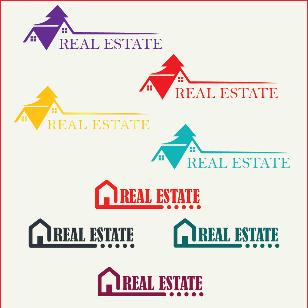 Real Estate logo templates/Unique Real Estate logos/Bundle of real ...