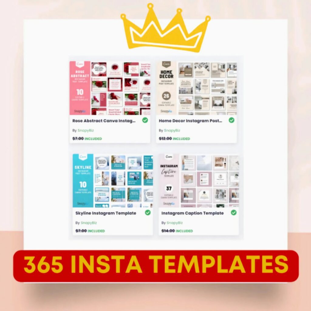 Instagram Canva Templates - Social Media IG Feed Post Templates ...