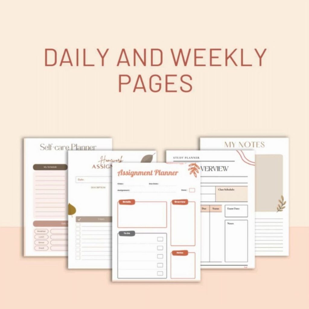 Complete Student Planner - All in one Planner - MasterBundles