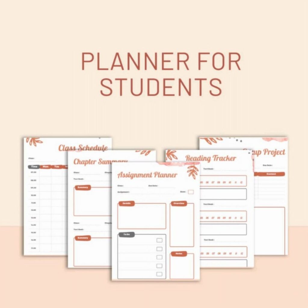 Complete Student Planner - All in one Planner - MasterBundles