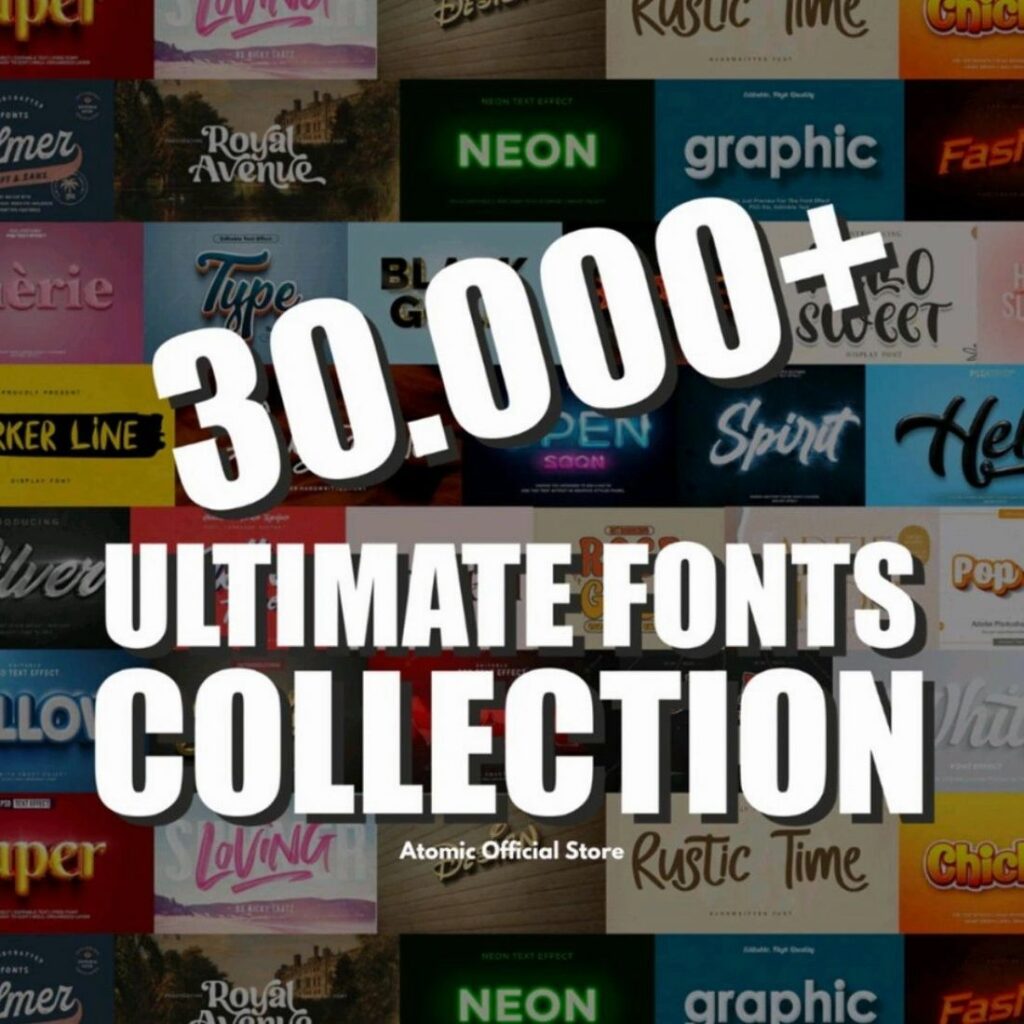 30,000 Ultimate Premium Font Collection Bundle - MasterBundles
