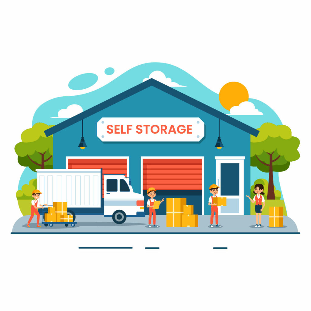 10 Self Storage Design Illustration - MasterBundles