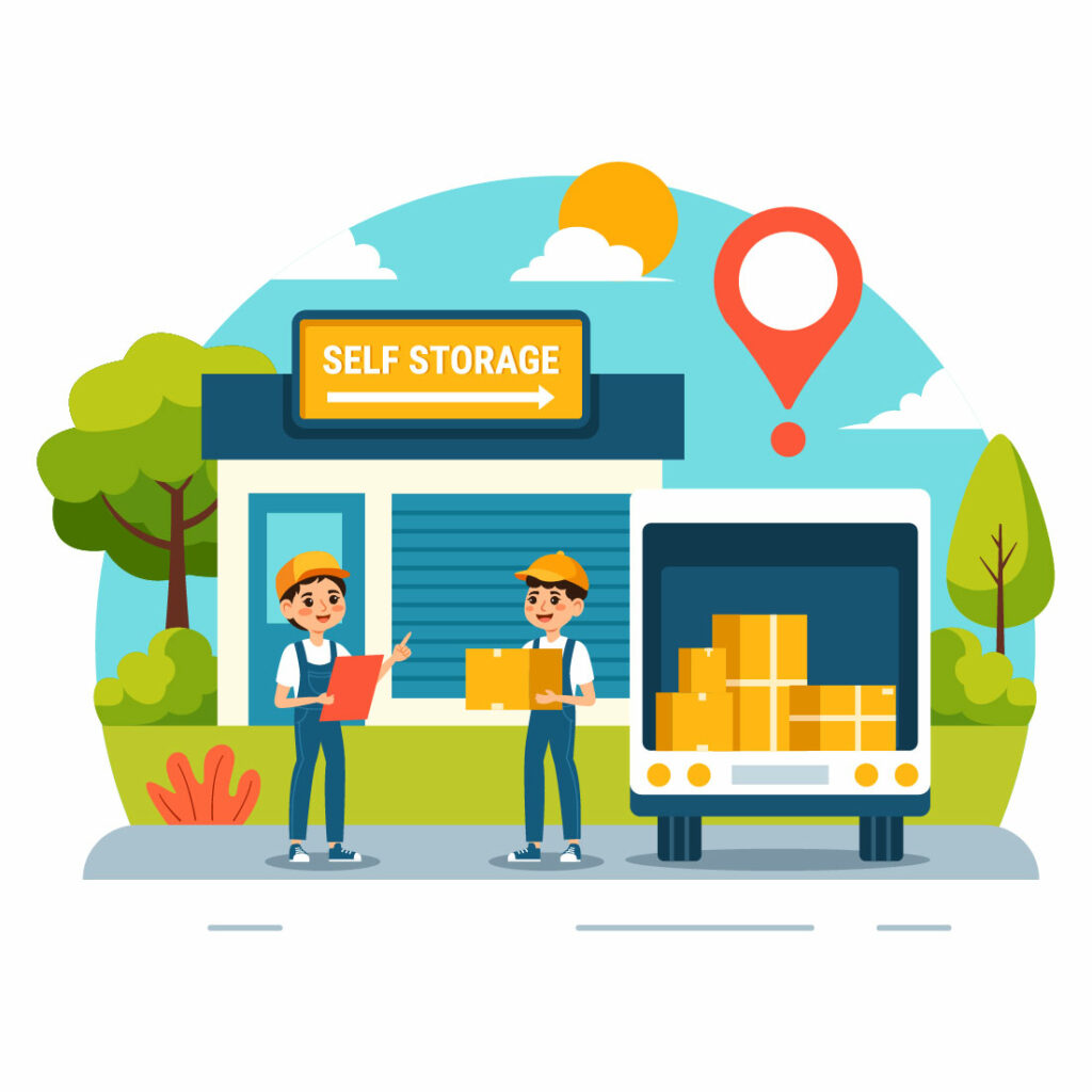 9 Self Storage Illustration - MasterBundles