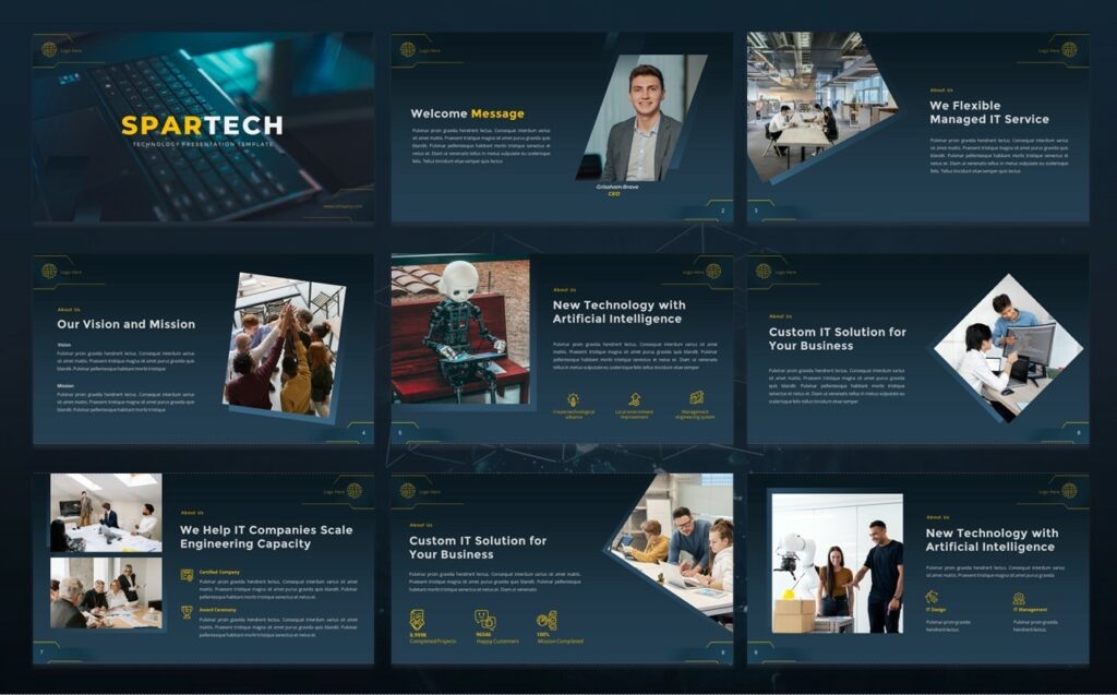 SPARTECH - Technology PowerPoint Template - MasterBundles