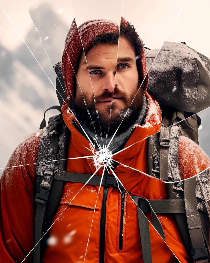 Portrait Broken Glass Photo Effect - MasterBundles