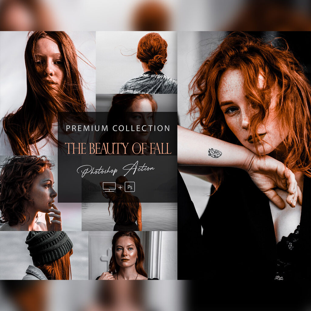 12 Photoshop Actions, The Beauty Of Fall Ps Action, Autumn ACR Preset ...