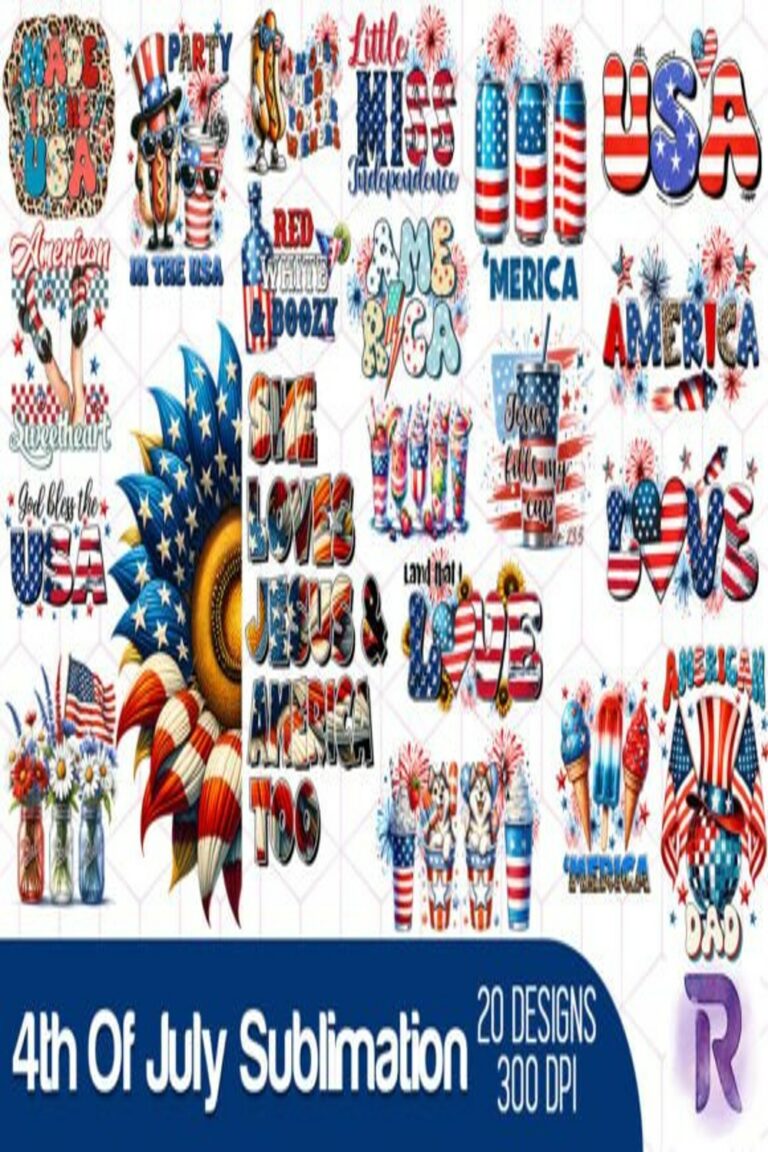 4th of July Sublimation Bundle Mega Bundle 4th Of July - MasterBundles