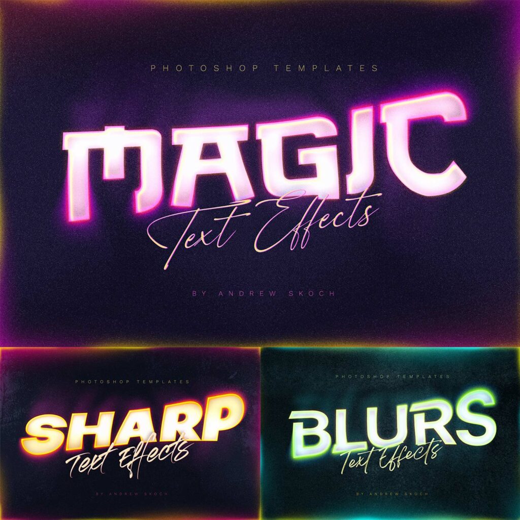 Gradient Blurred Text Effect - MasterBundles