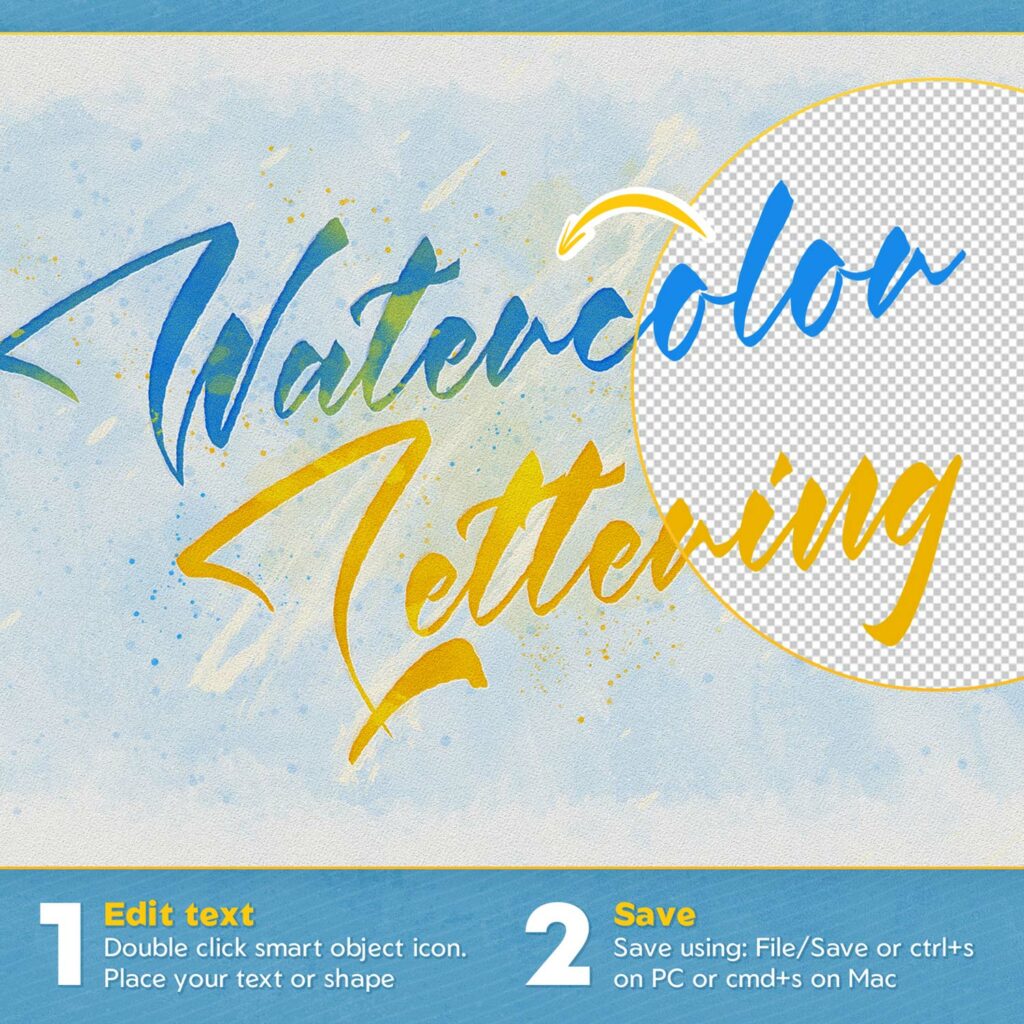 Watercolor Text Effect - MasterBundles