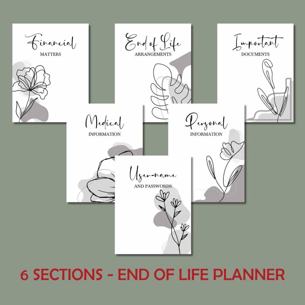 End of Life Planner - Canva Template - MasterBundles