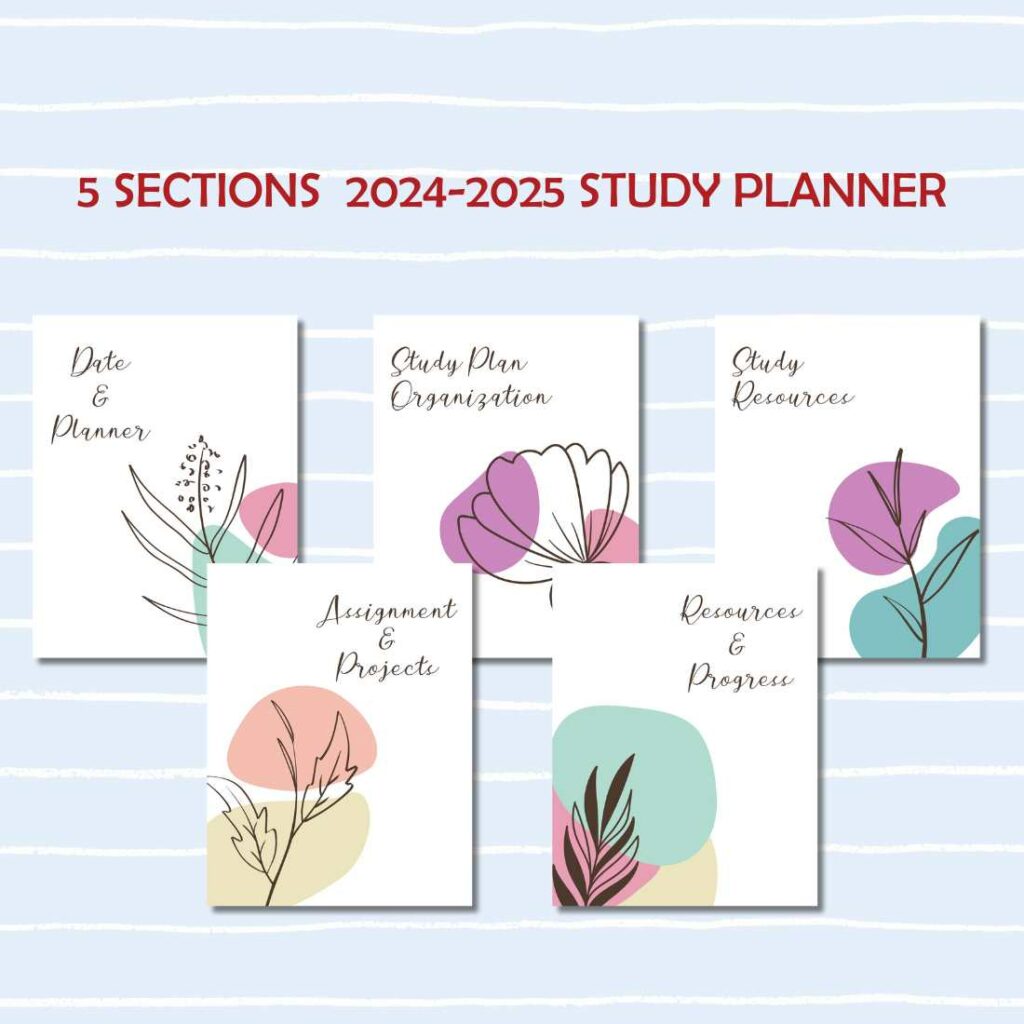 2024-2025 Study Planner - Canva Template - MasterBundles