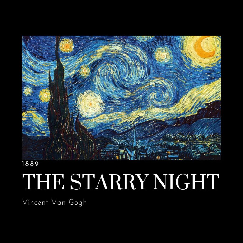 The Starry Night T-Shirt Design - MasterBundles