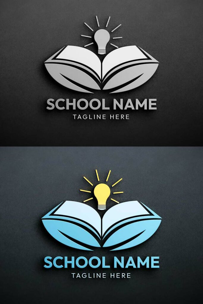 Education Logo Design | School Logo | 100% Editable Illustrator Logos - MasterBundles