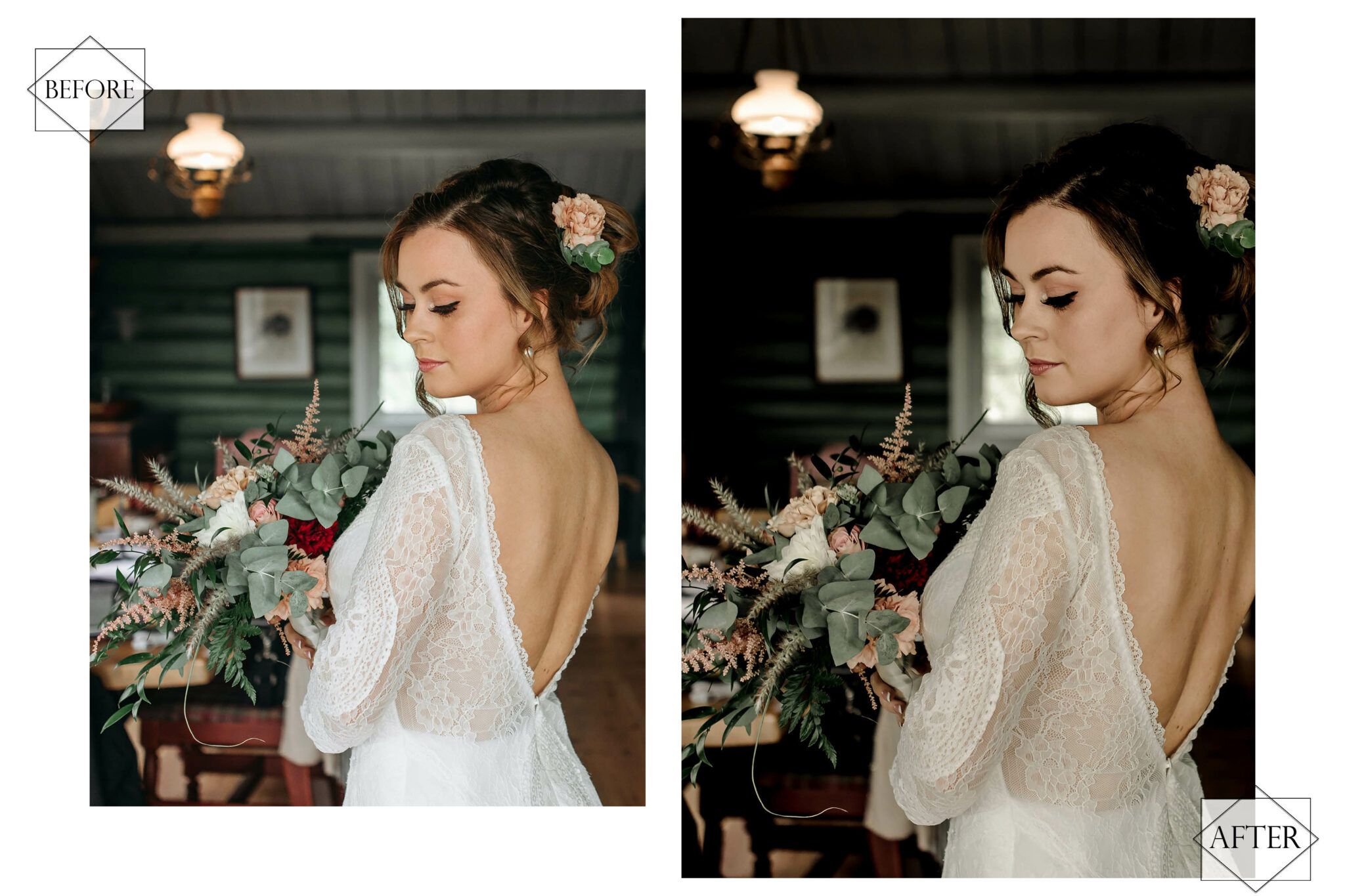 12 Photoshop Actions, Dim Wedding Ps Action, Bride ACR Preset, Black ...