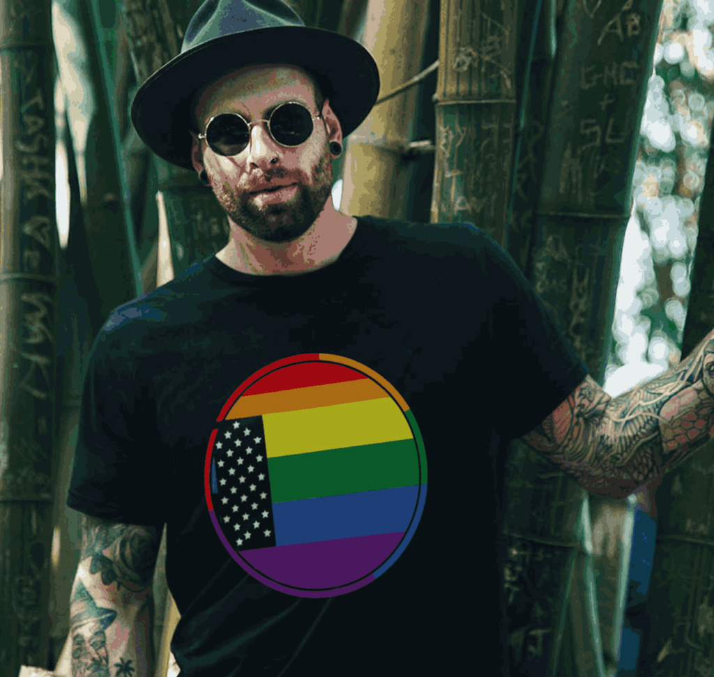LGBT PRIDE GRUNGE FLAG - MasterBundles
