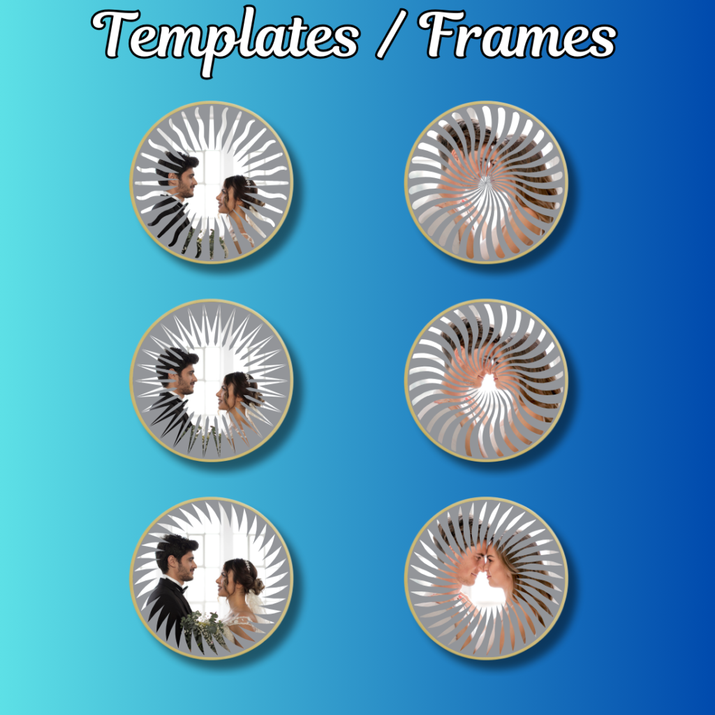 Round Photo Frame Set | Templates / Frames | Canva - MasterBundles