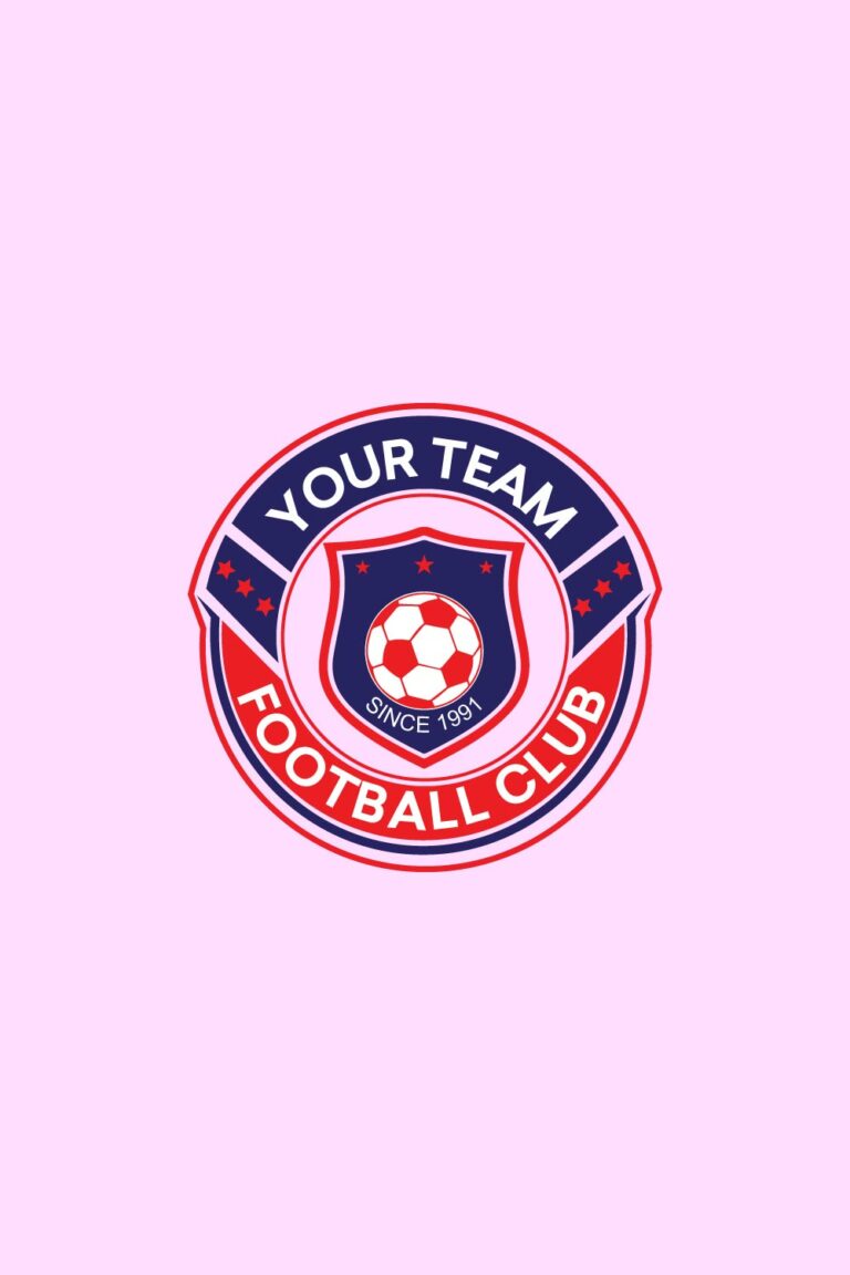 minimalist modern football club logo design - MasterBundles