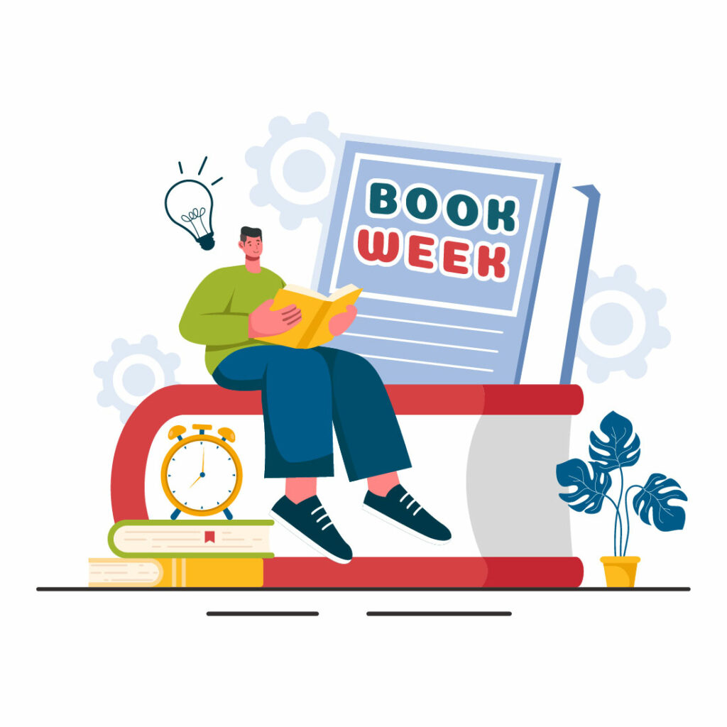 9 Book Week Events Illustration - MasterBundles