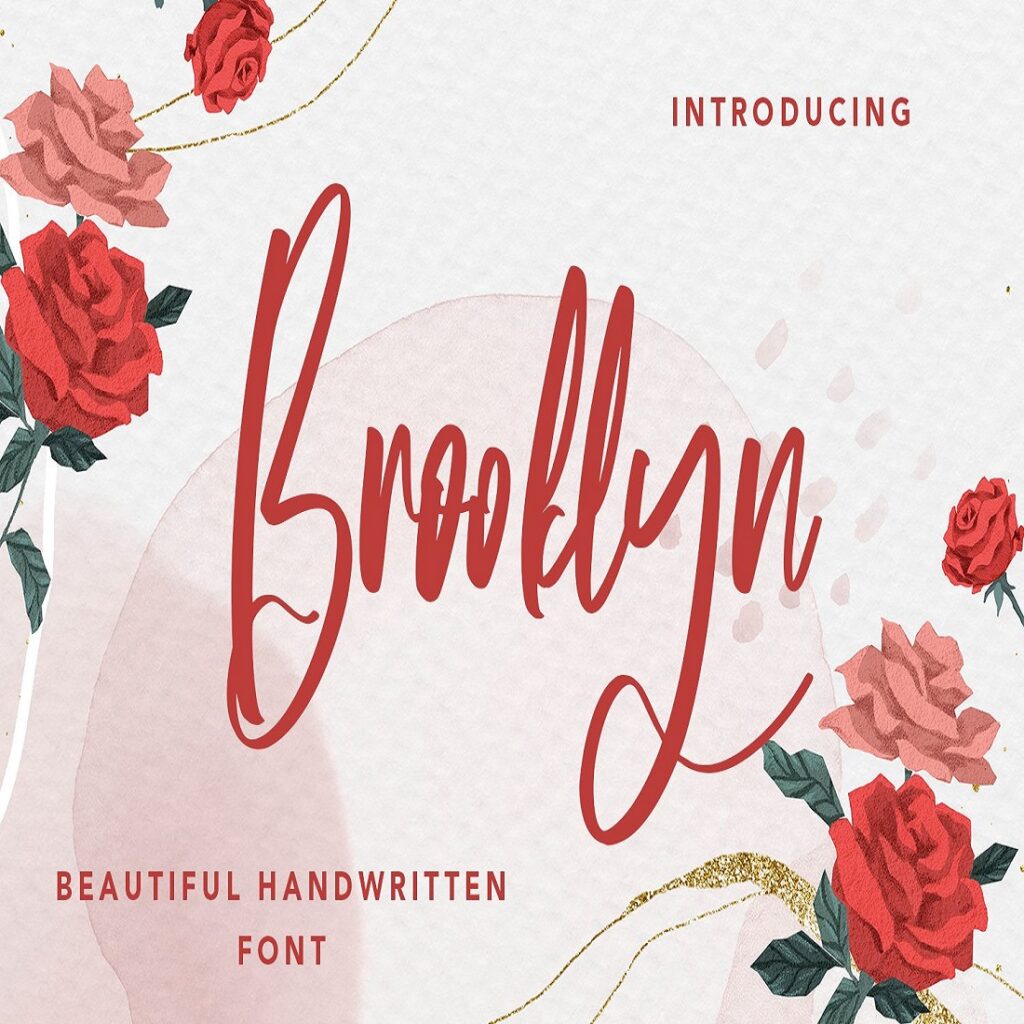 Brooklyn - Beautiful Handwritten Font Script Fonts - MasterBundles