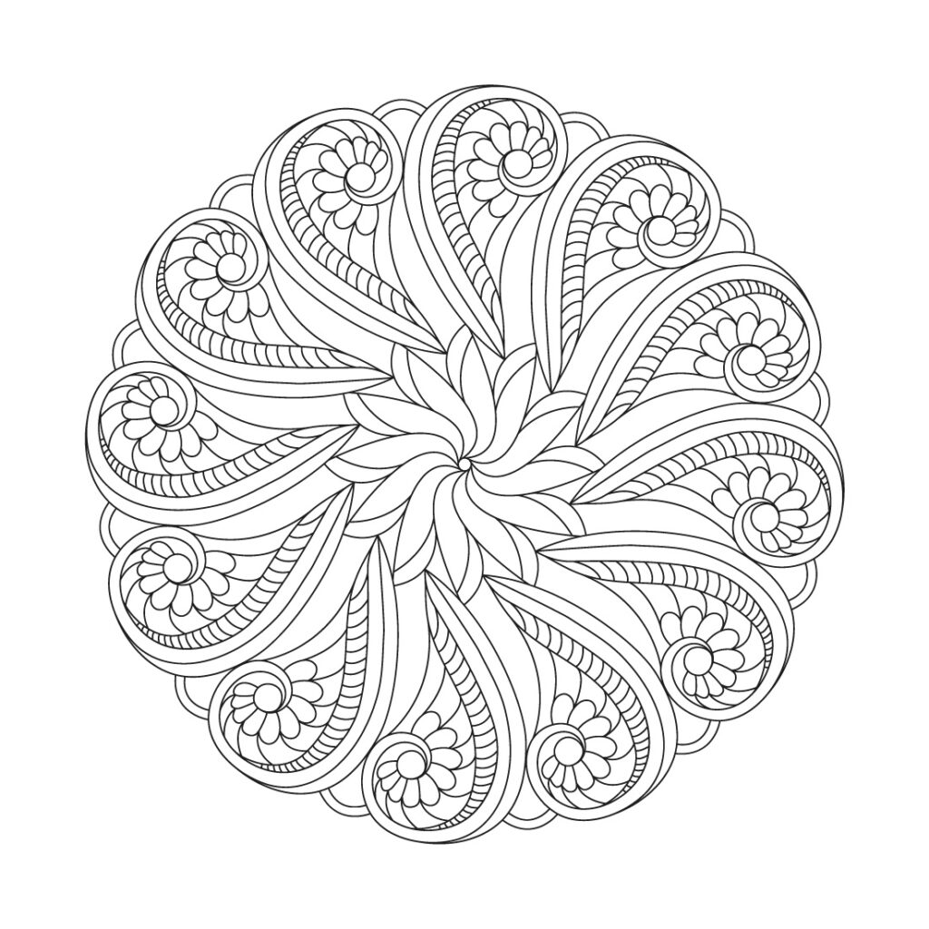 Bundle of 10 Creative Mandalas Coloring Book Pages - MasterBundles