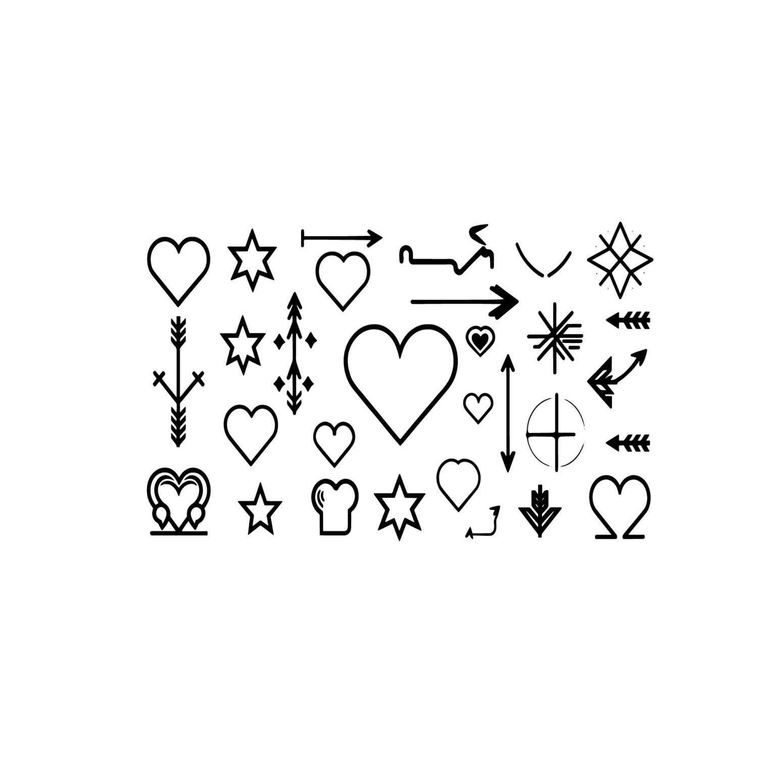 Bundle of 100+ Love Icons and Logos - MasterBundles