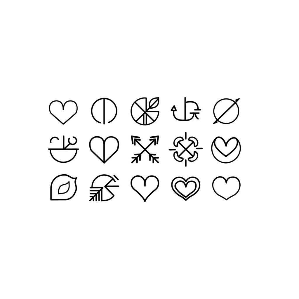Bundle of 100+ Love Icons and Logos - MasterBundles