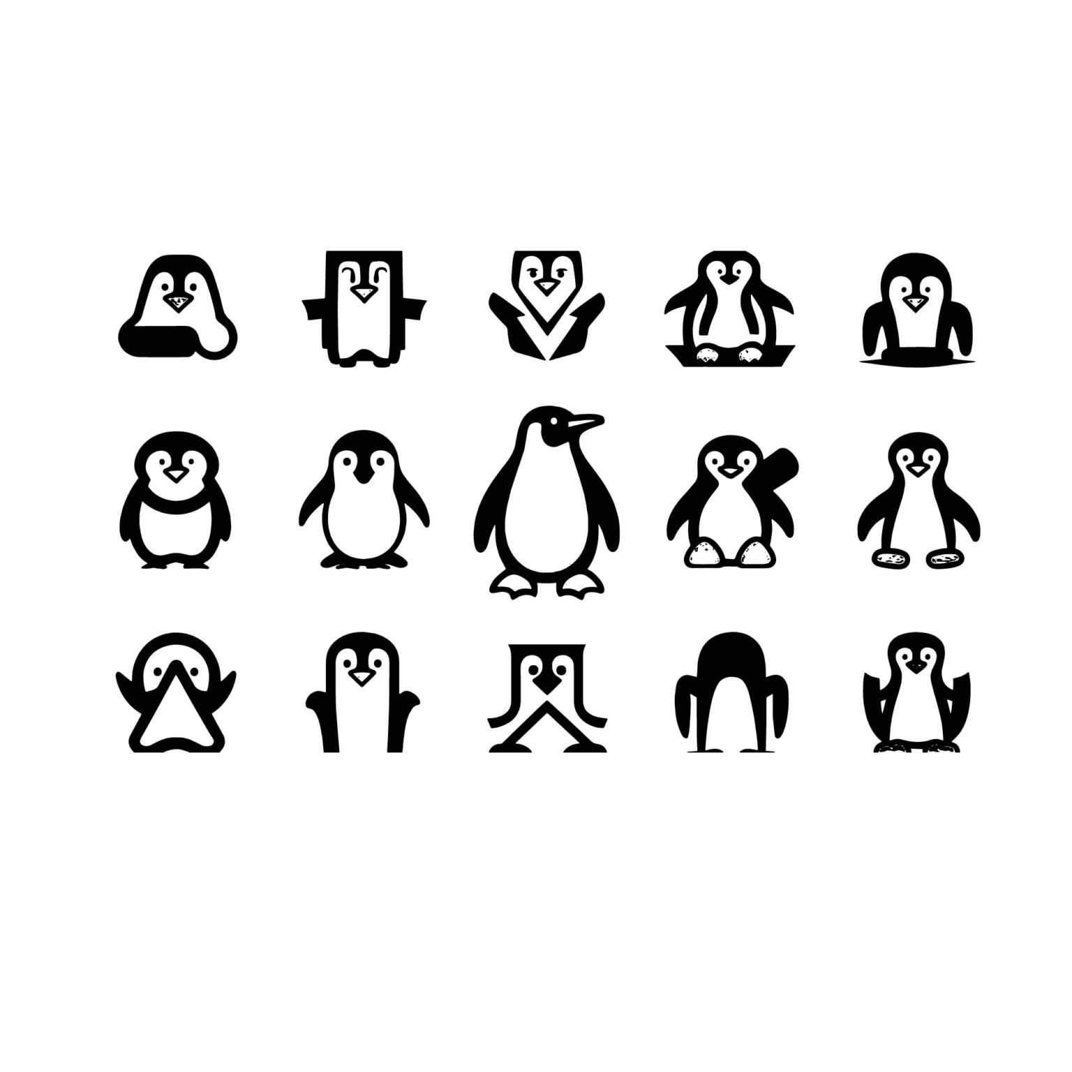 Bundle of Penguin Icons - MasterBundles