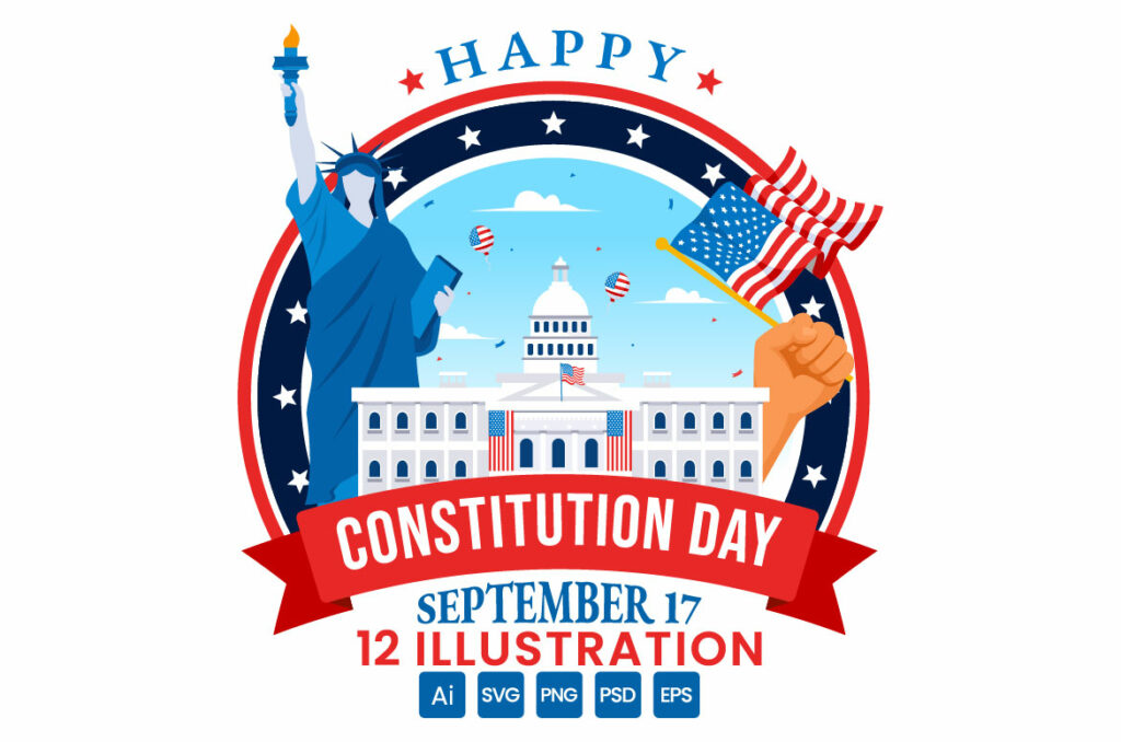 12 Constitution Day United States Illustration - MasterBundles