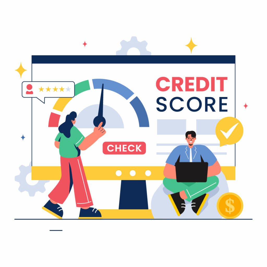 10 Credit Score Vector Illustration - MasterBundles