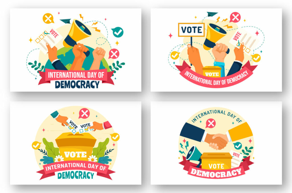 12 Day of Democracy Illustration - MasterBundles