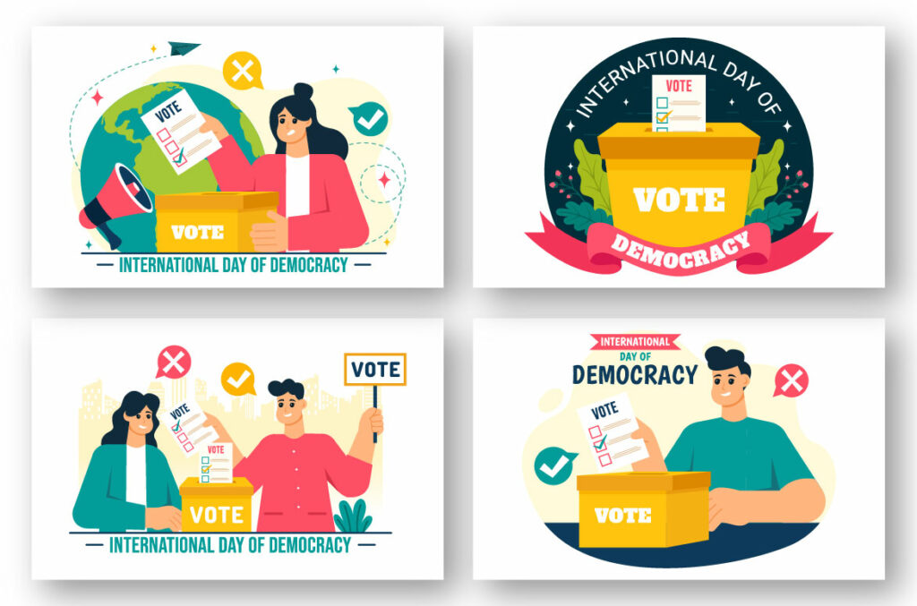 12 Day of Democracy Illustration - MasterBundles