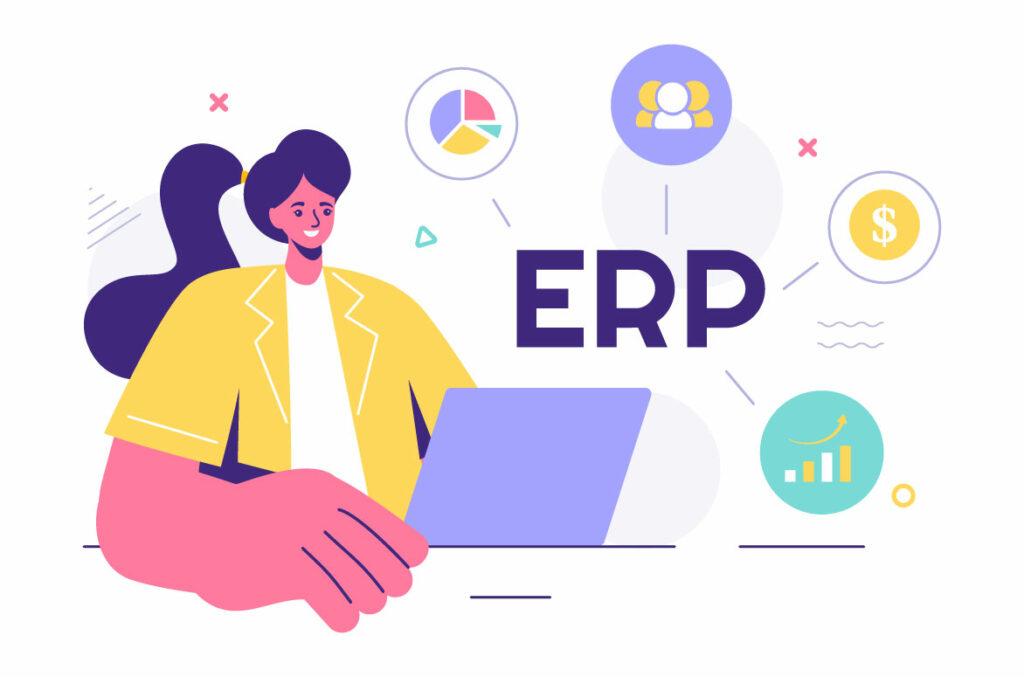 10 ERP Enterprise Resource Planning System Illustration - MasterBundles