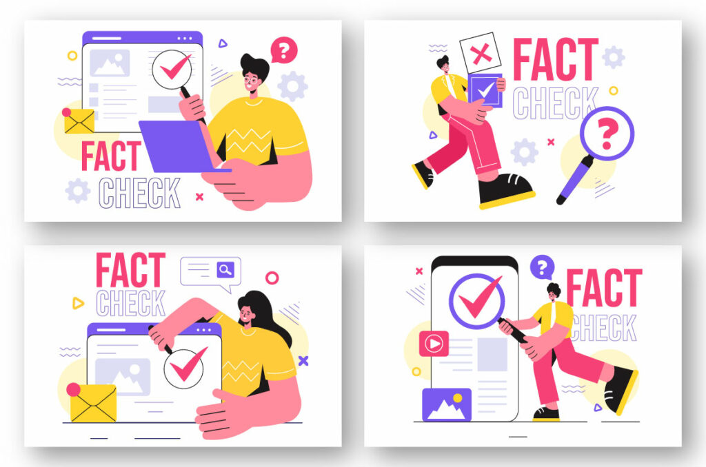 10 Fact or Fake News Illustration - MasterBundles