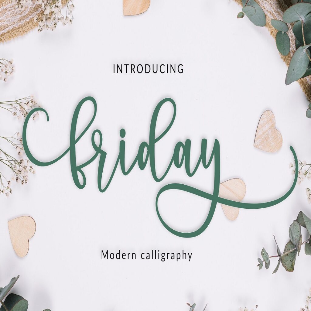 Friday Script Fonts - MasterBundles