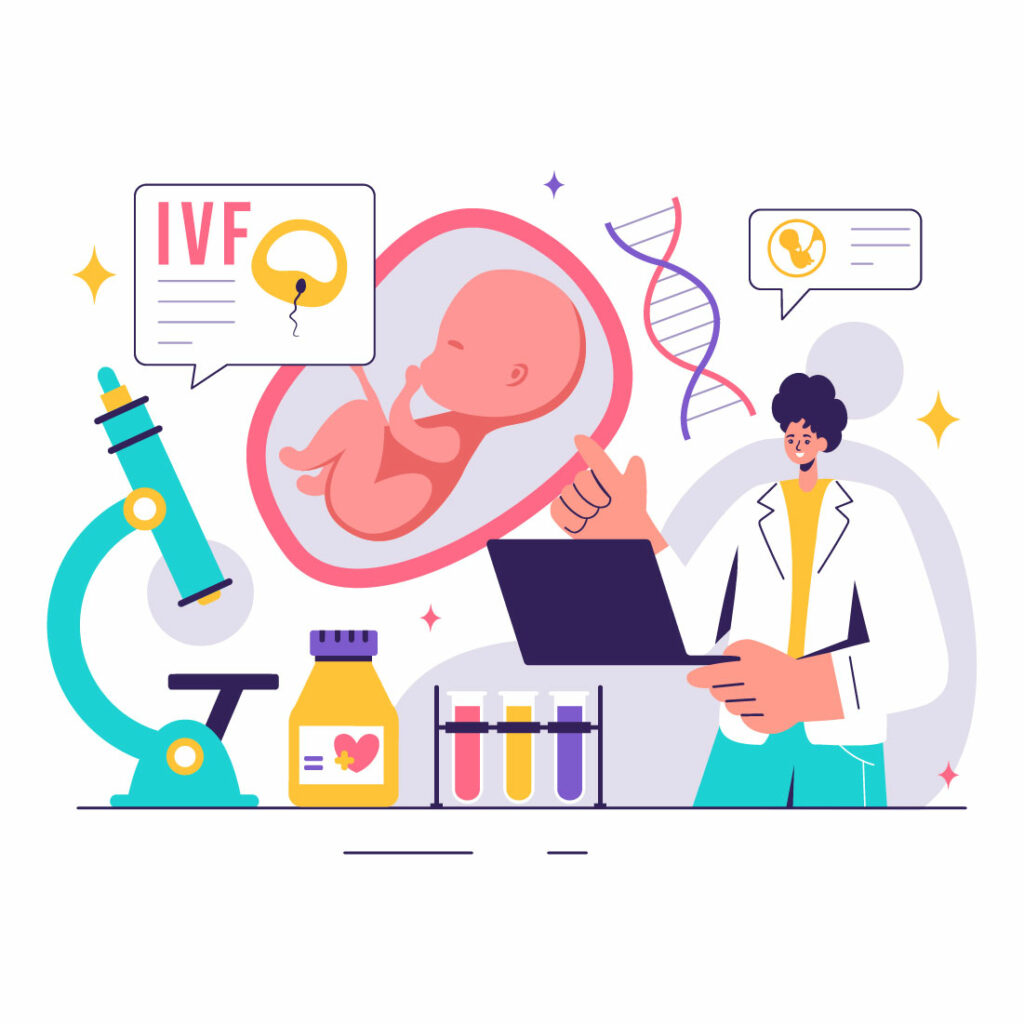 9 IVF or In Vitro Fertilization Illustration - MasterBundles