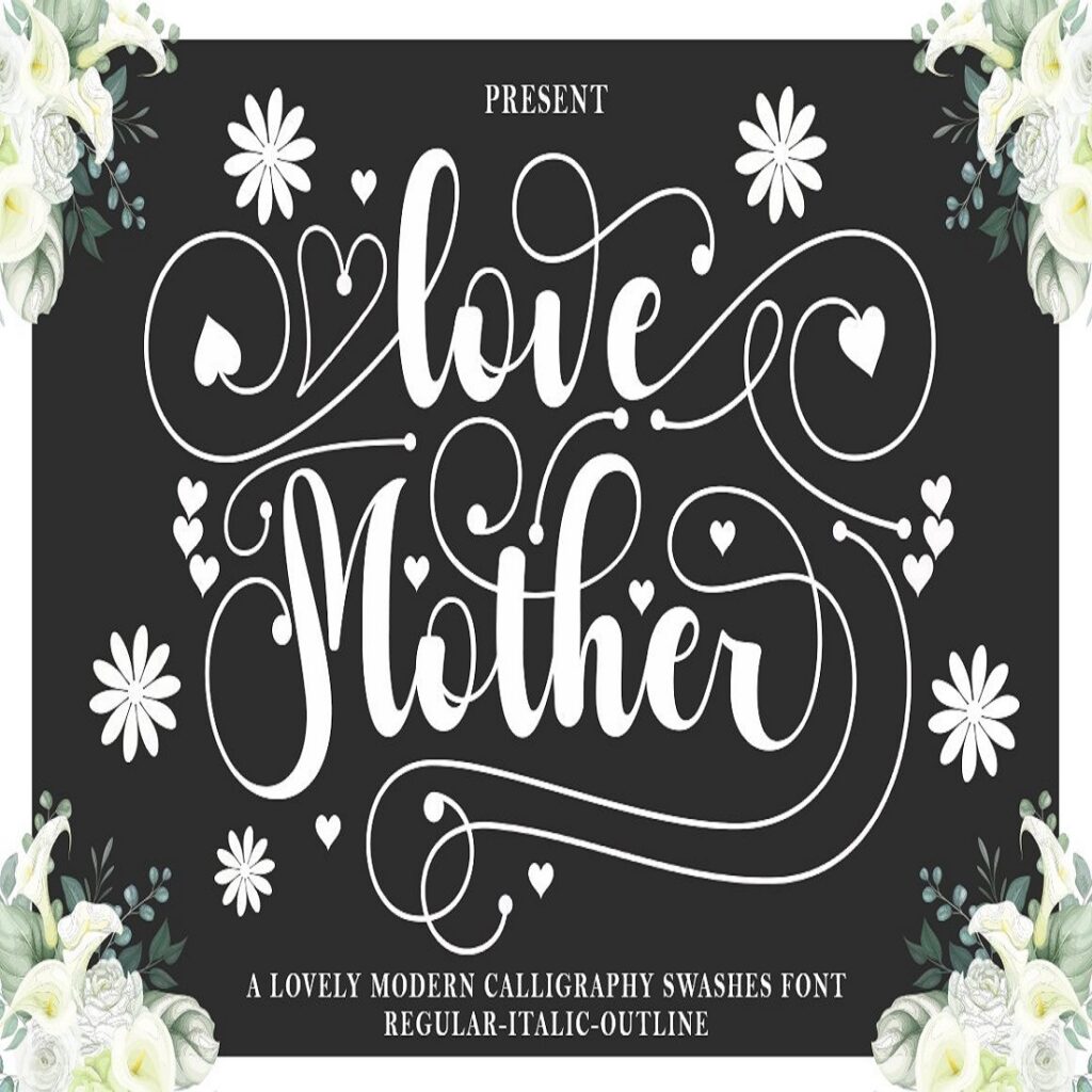 Love Mother Fonts - MasterBundles