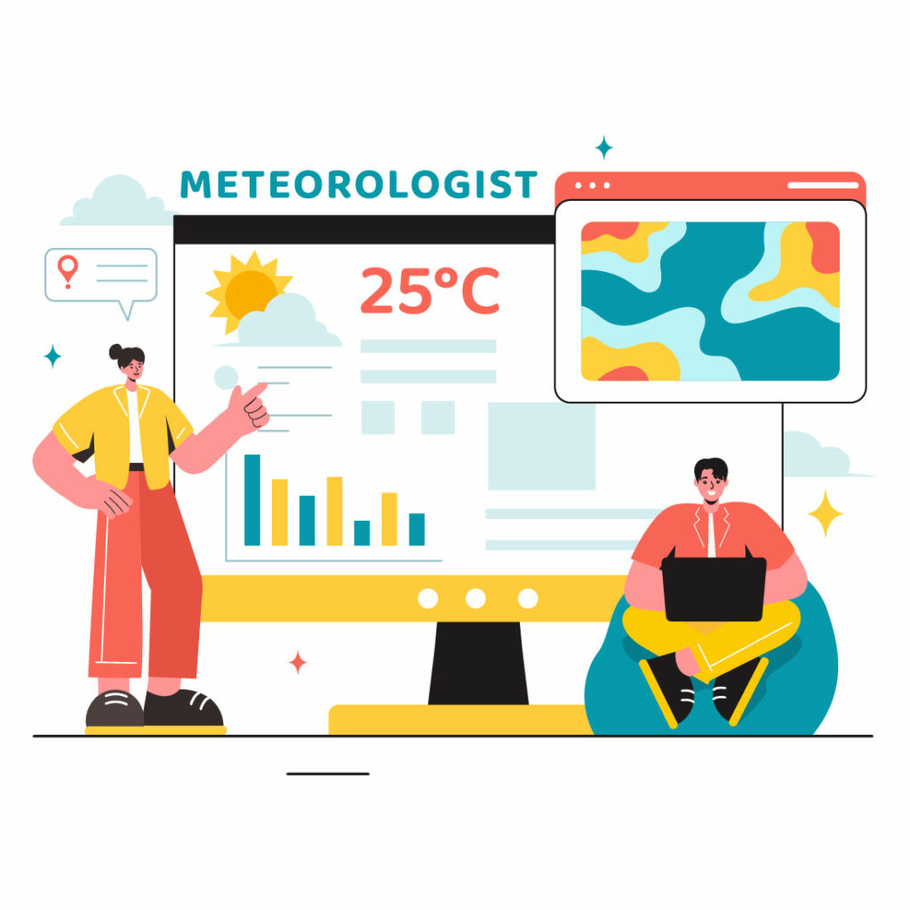 13 Meteorologist Vector Illustration - MasterBundles