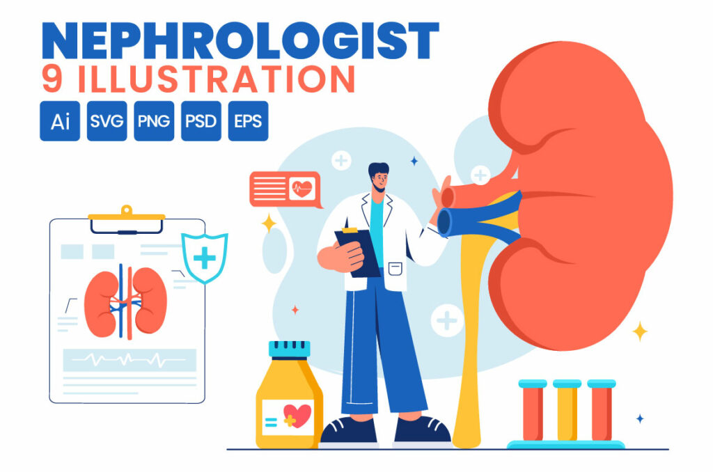 9 Nephrologist Vector Illustration - MasterBundles