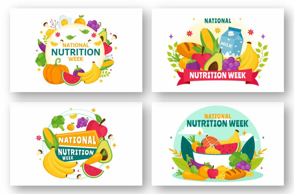 9 National Nutrition Week Day Illustration - MasterBundles