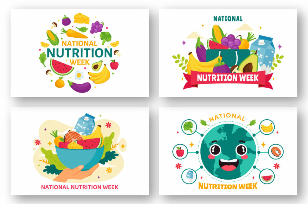 9 National Nutrition Week Day Illustration - MasterBundles