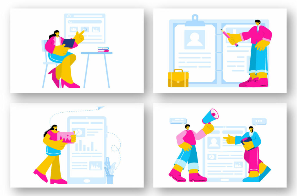 18 Personal Portfolio Illustration - MasterBundles