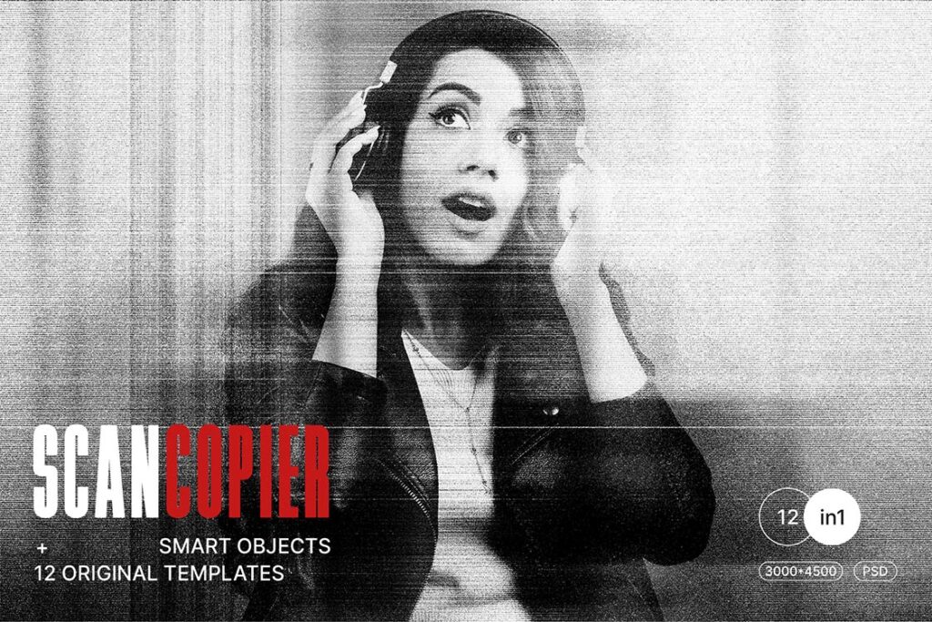 Photocopy Scan Photo Effects Bundle - MasterBundles