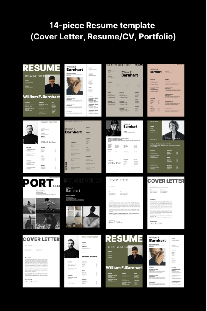 professional Resume, Cover Letter, And Portfolio Template. - MasterBundles
